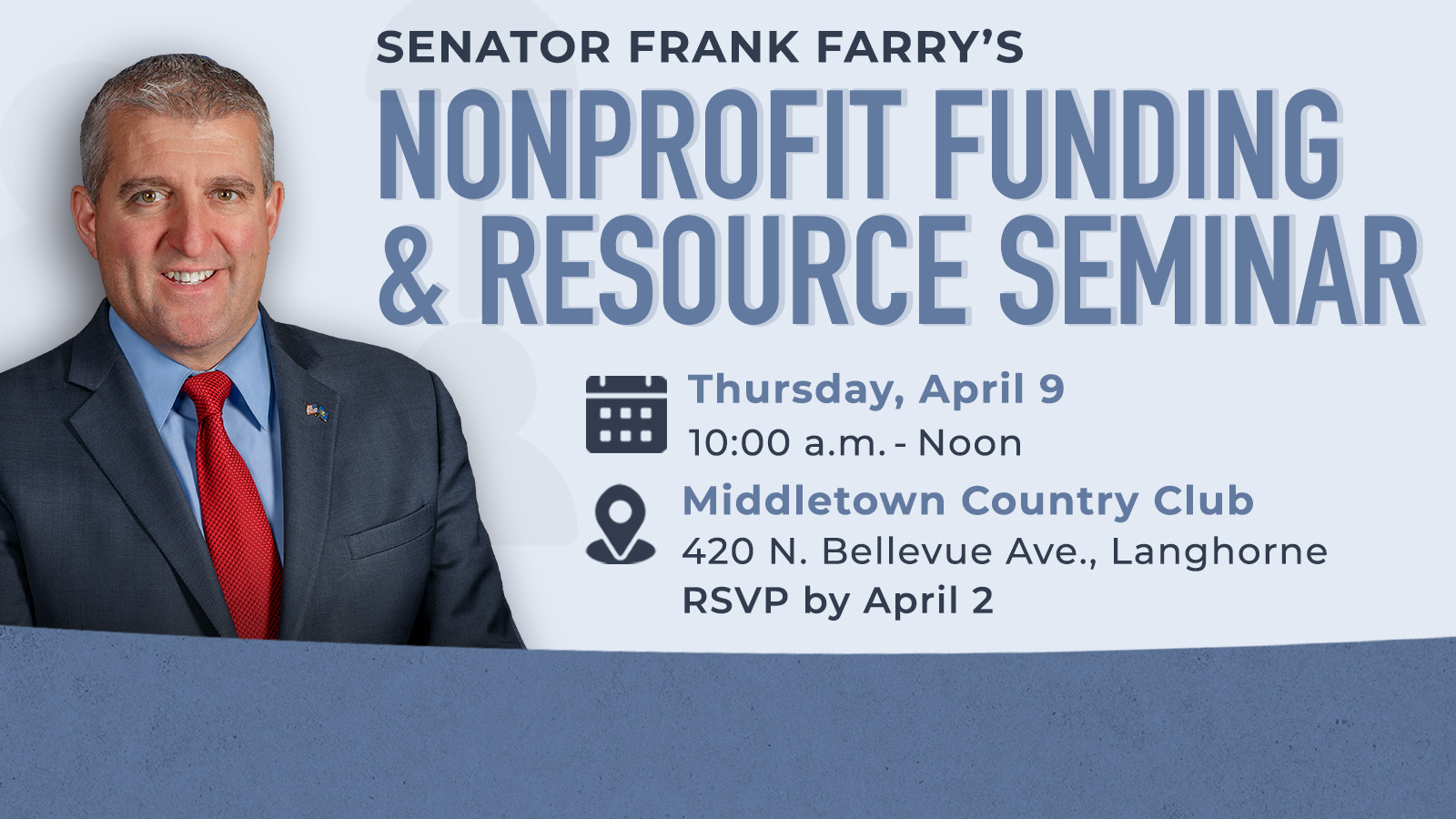 Sen. Farry's Nonprofit Funding and Resource Seminar - Senator Farry